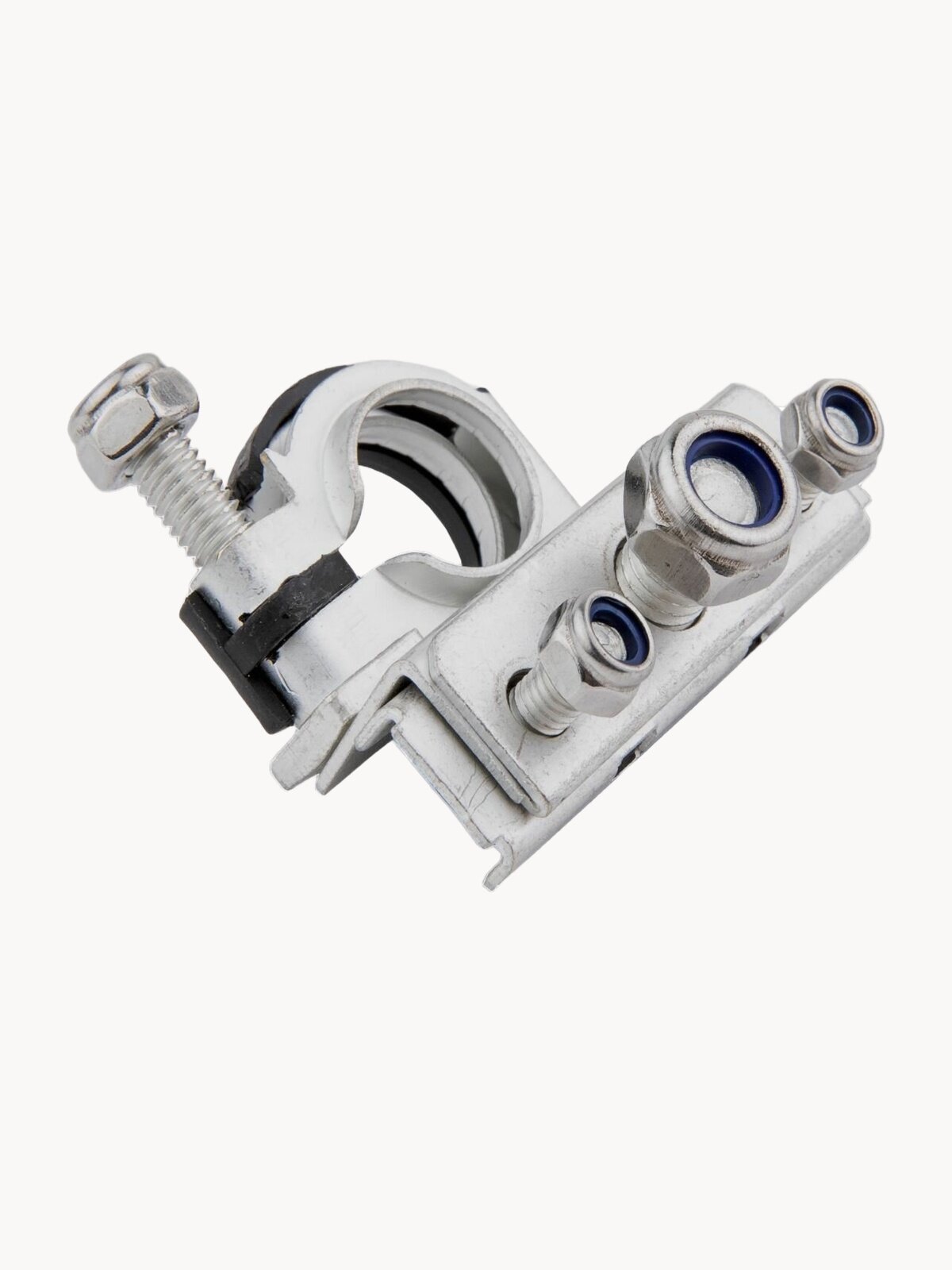 Клемма аккумуляторная автомобильная трехконтактная на минус "-" для иномарок и автомобилей ВАЗ Лада Веста Икс Рей Ларгус Рено Дастер / Vesta X-Ray Largus Renault Duster