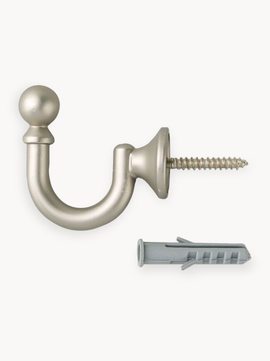 Крючок винтовой 35 мм OLEXDECO 1 шт. Хром матовый