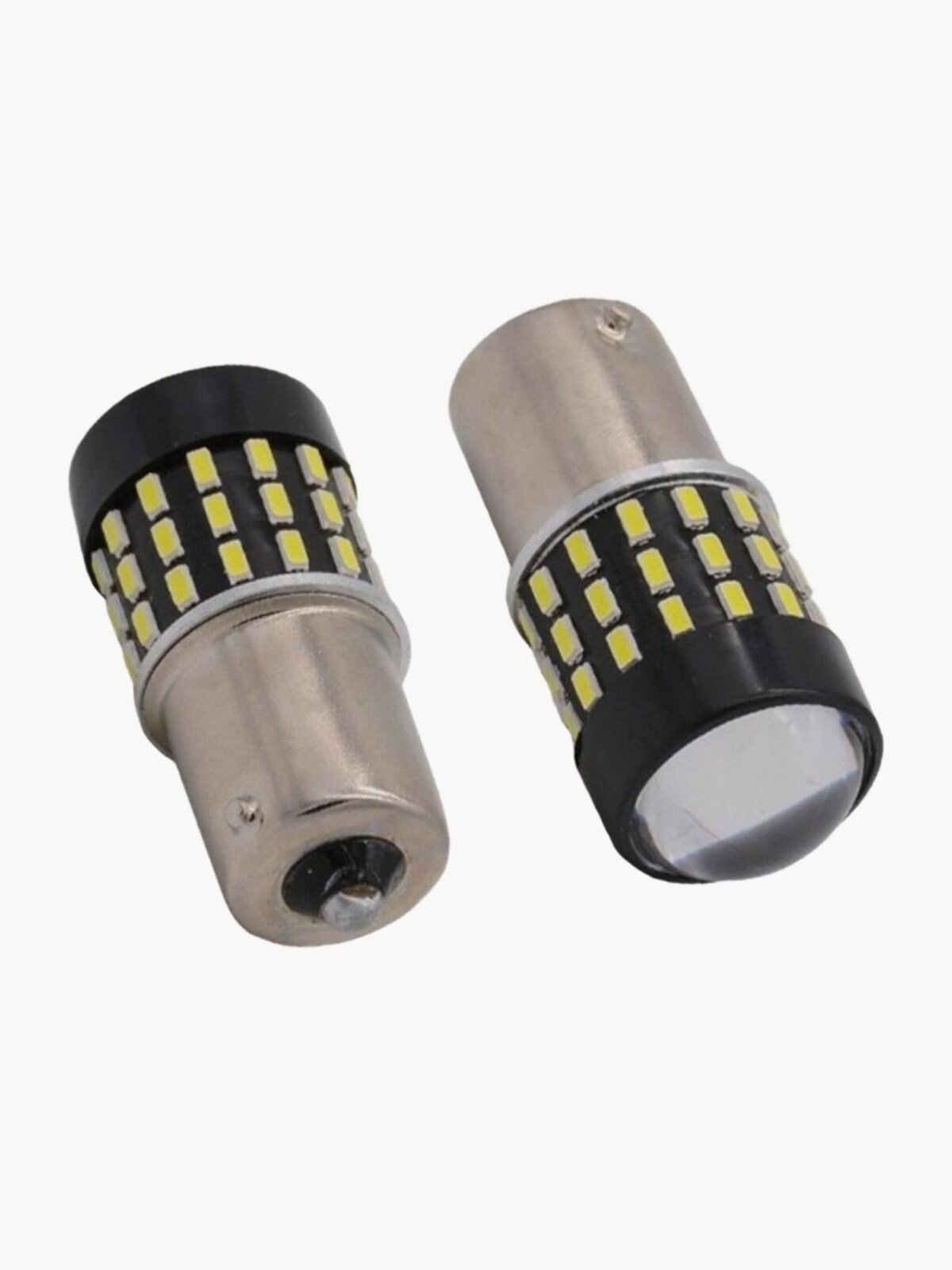 Лампа (2ШТ) светодиодная автомобильная Р21, Т25, S25, 1156, 12-24V , биполярная , ходовые огни / стоп сигнал / задний ход / габариты / подсветка