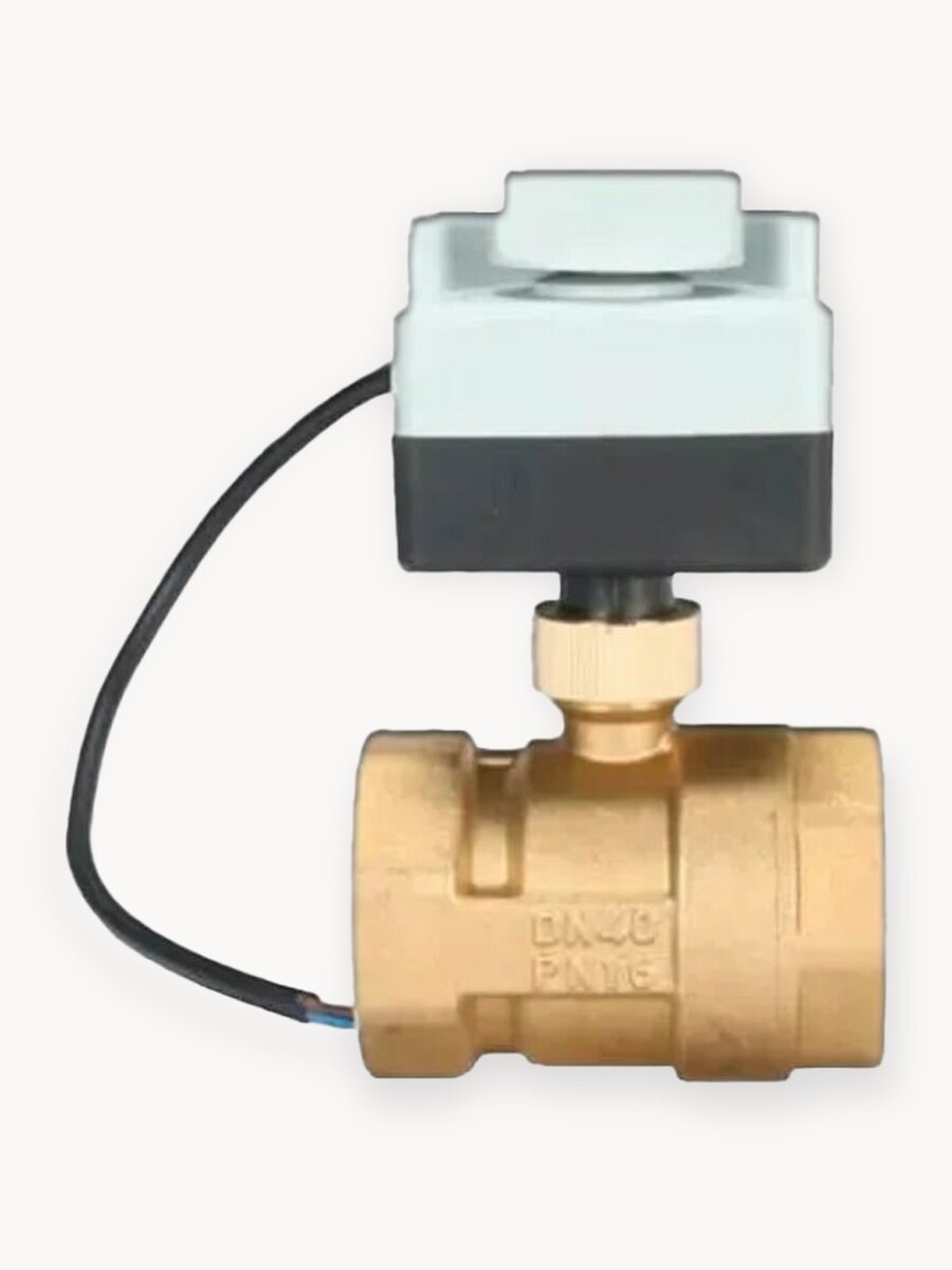 Кран с электроприводом DN20 (3/4") 2-х ходовой 220V