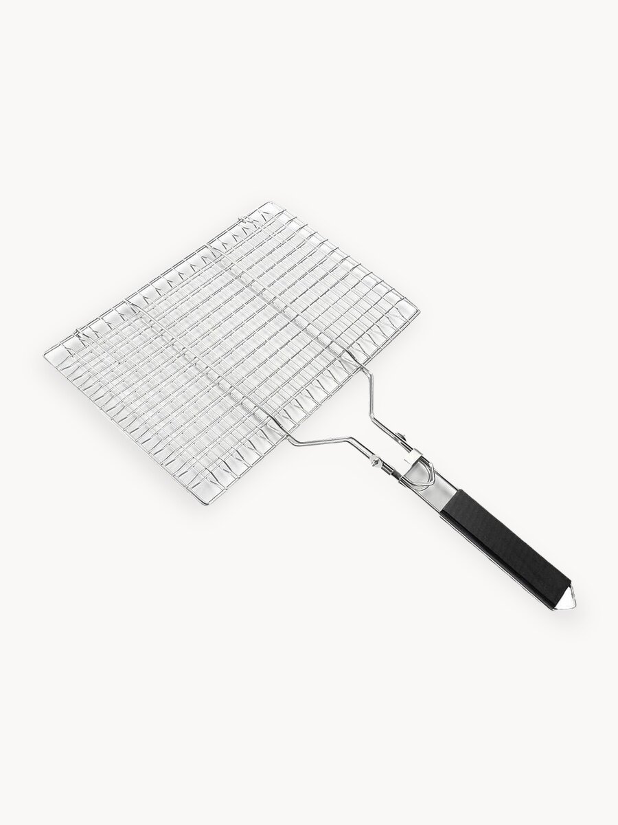 Решетка для мангала и гриля для овощей, курицы и мяса со съемной ручкой и чехлом