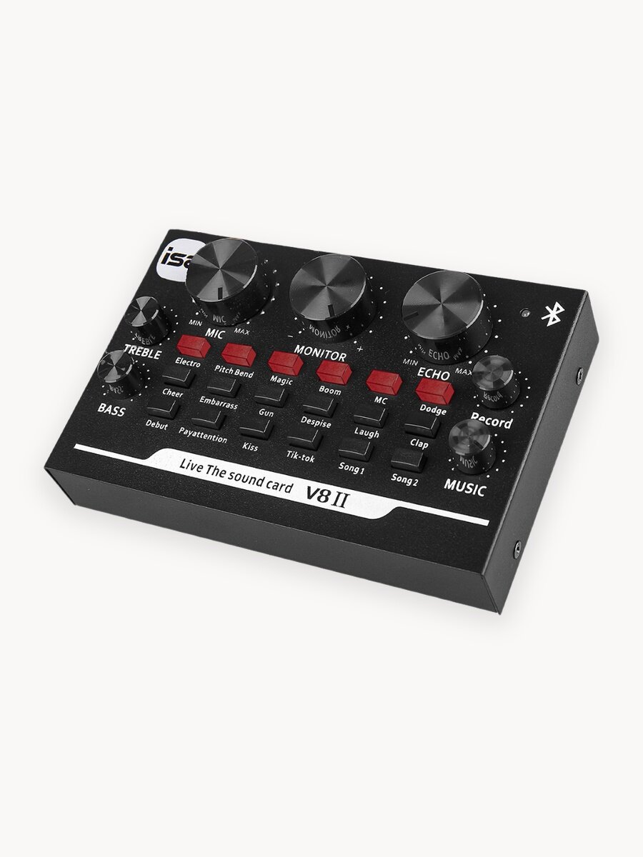 Внешняя звуковая карта V8-2 с Bluetooth и эффектами