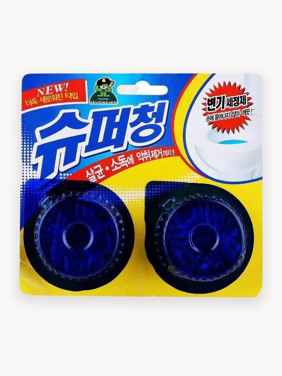 SANDOKKAEBI Очиститель для унитаза Super Chang, 2 шт. по 40 г