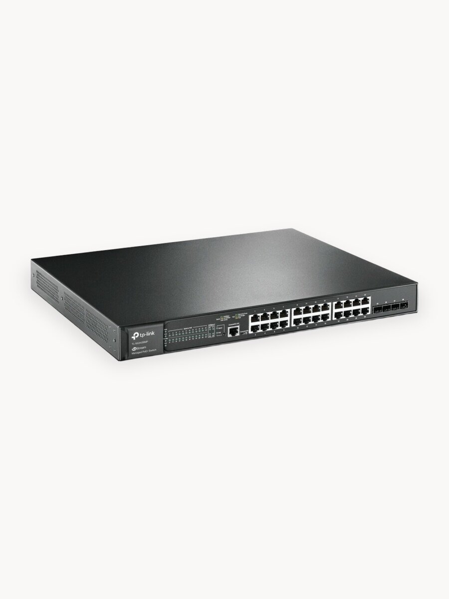 Коммутатор TP-Link TL-SG3428MP (1000 Base-TX (1000 мбит/с), 4 SFP порта)