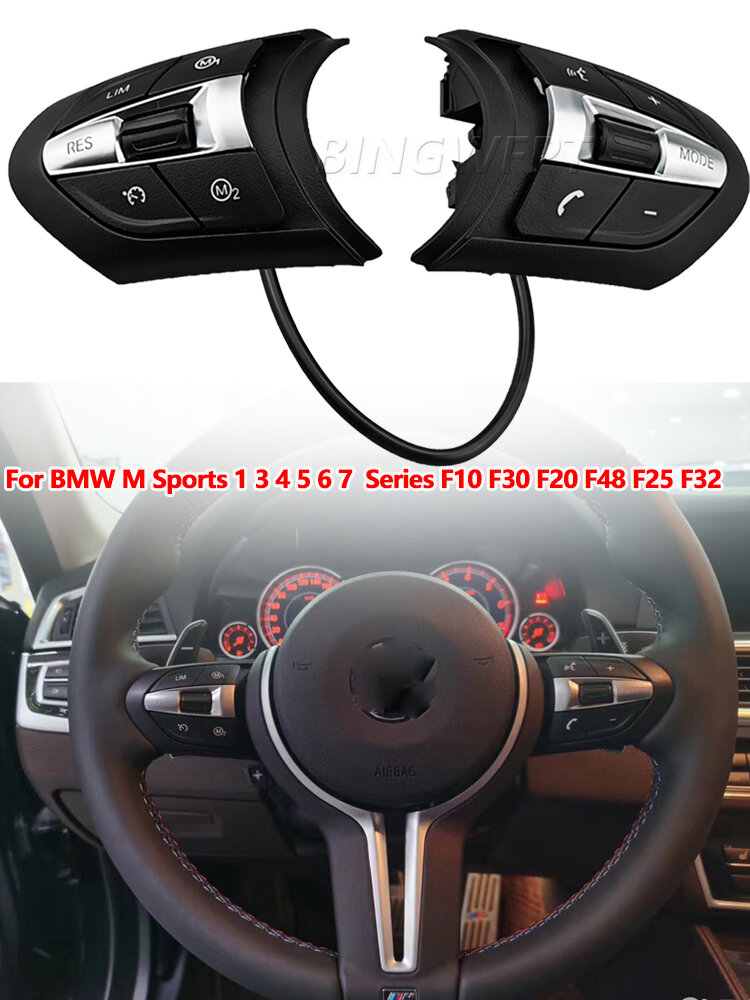 Рулевое колесо Cruise Control Кнопка Переключатель Для BMW M sports 1 3 4 5 6 X3 X6 Series F10 F11 F30 F25 61317849411