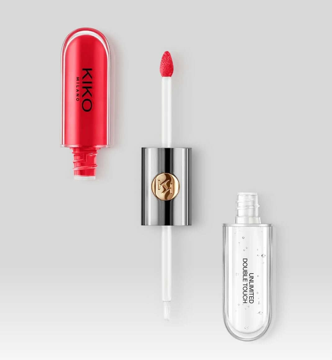 KIKO unlimited double touch Праймер и блеск для губ оттенок 109 Strawberry Red