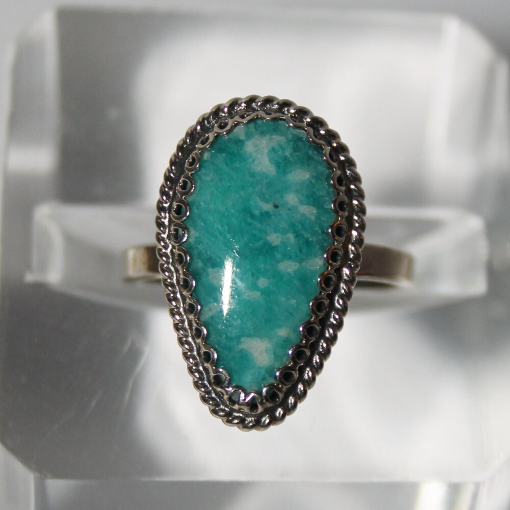 Кольцо-кулон, амазонит