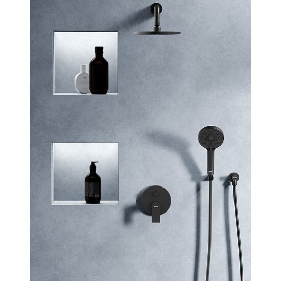 Душевой комплект Damixa Apollo, черный 947520300