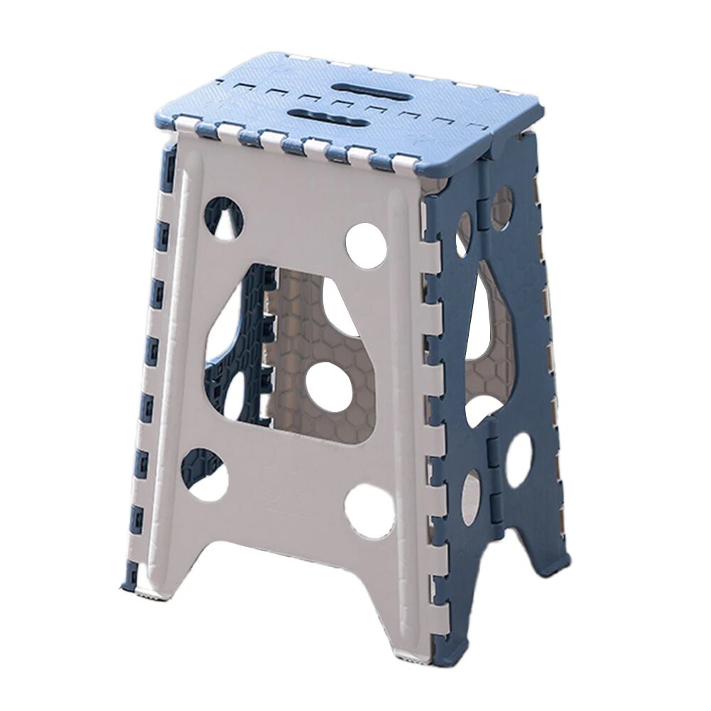 18-дюймовый складной табурет емкостью 400 фунтов, пластиковые табуреты для взрослых и детей, сверхмощный табурет-ступенька для кухни, общежития белый