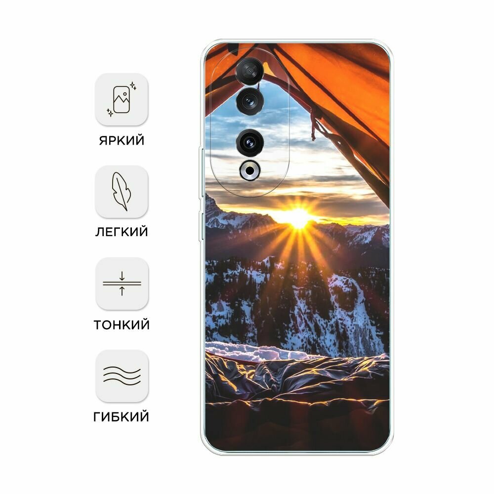 Силиконовый чехол на Honor 90 / Хонор 90 с принтом Горы 7 — фото 1