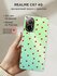 Чехол на Realme C67 4G / Реалми C67 4G с принтом "Red hearts", прозрачный