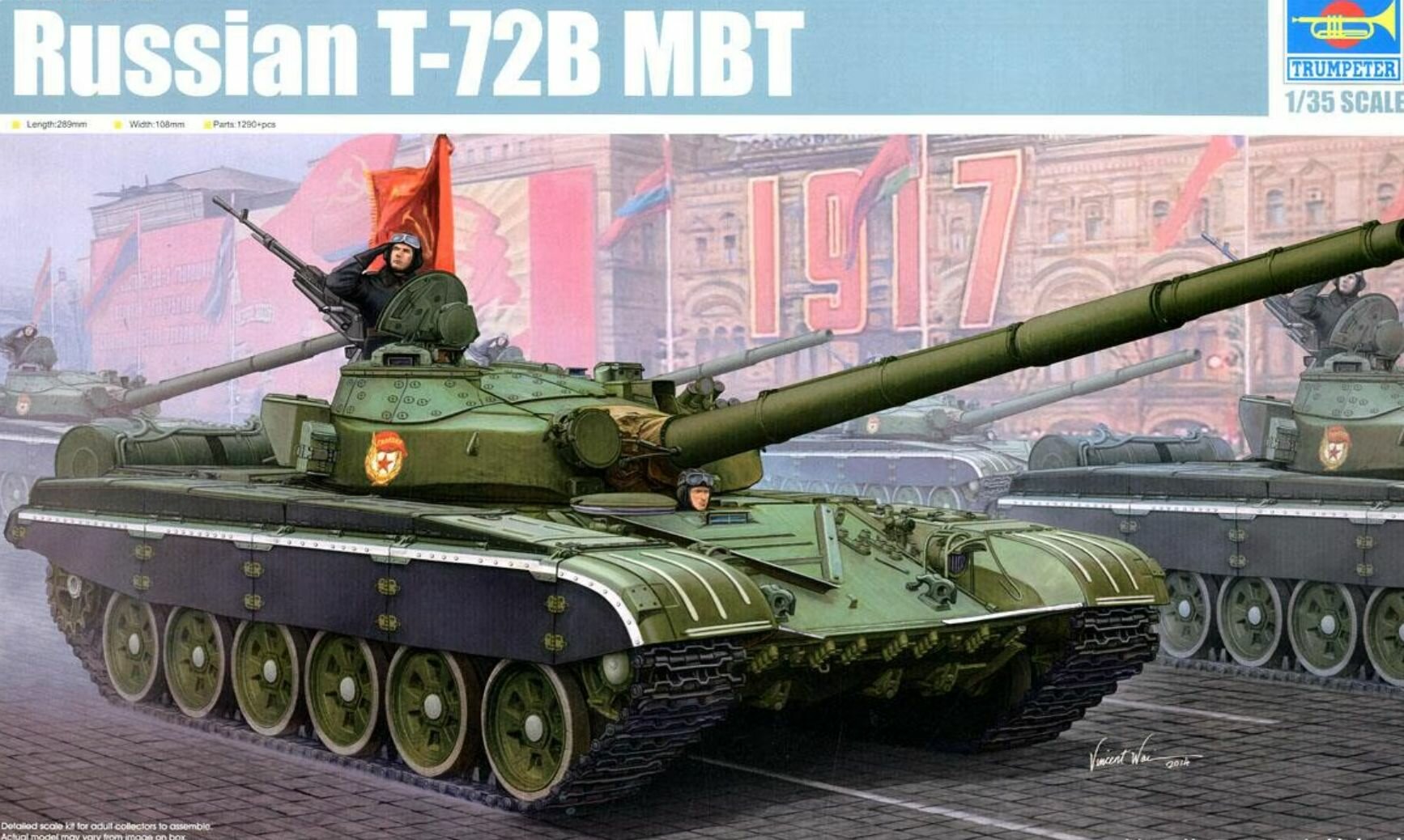 Trumpeter 05598 1/35 Russian T-72B MBT сборная модель танка