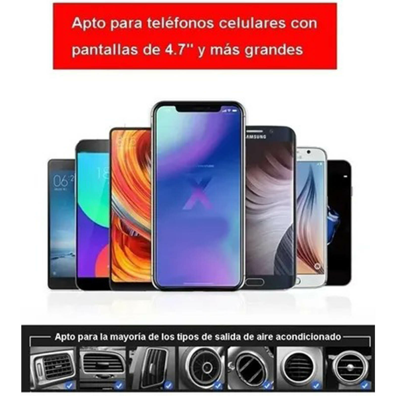 Автомобильный держатель для телефона на вентиляционную решетку, универсальное крепление для сотового телефона для всех автомобилей