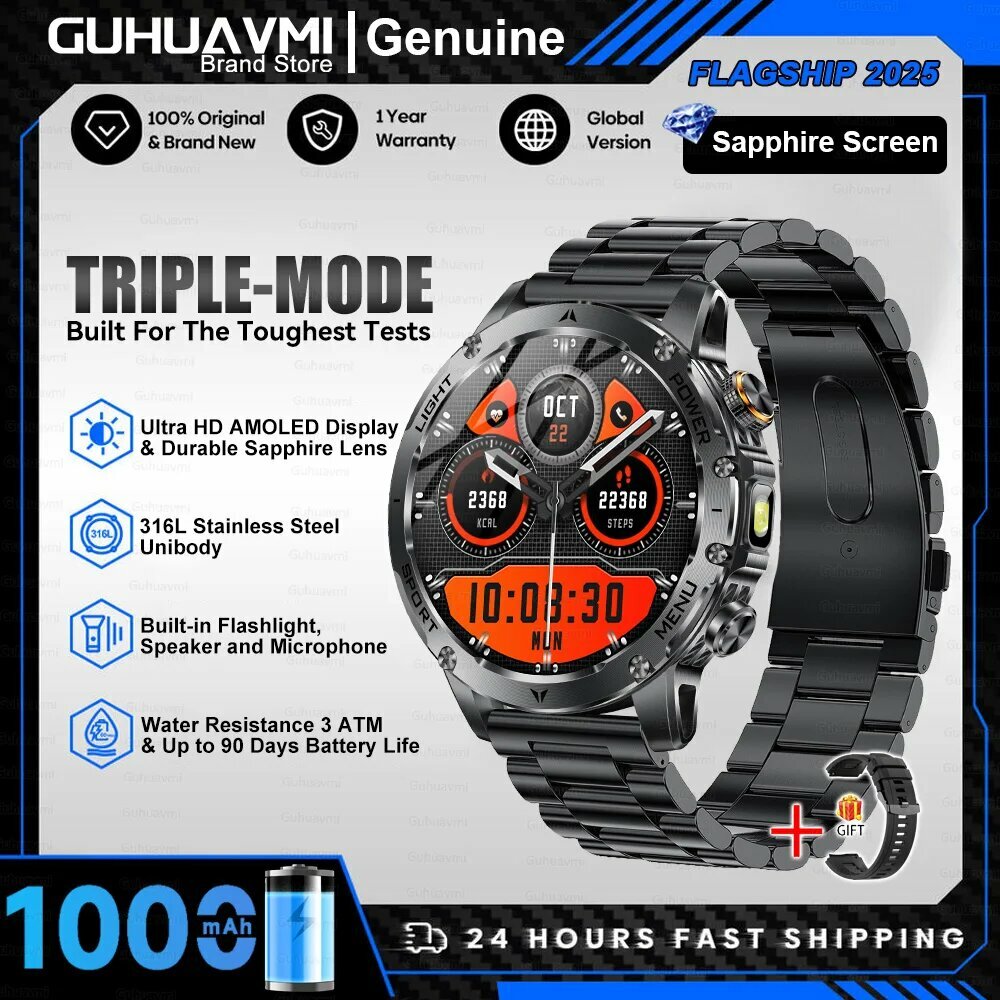 GUHUAVMI Triple-Mode, Black Steel, 1000mAh