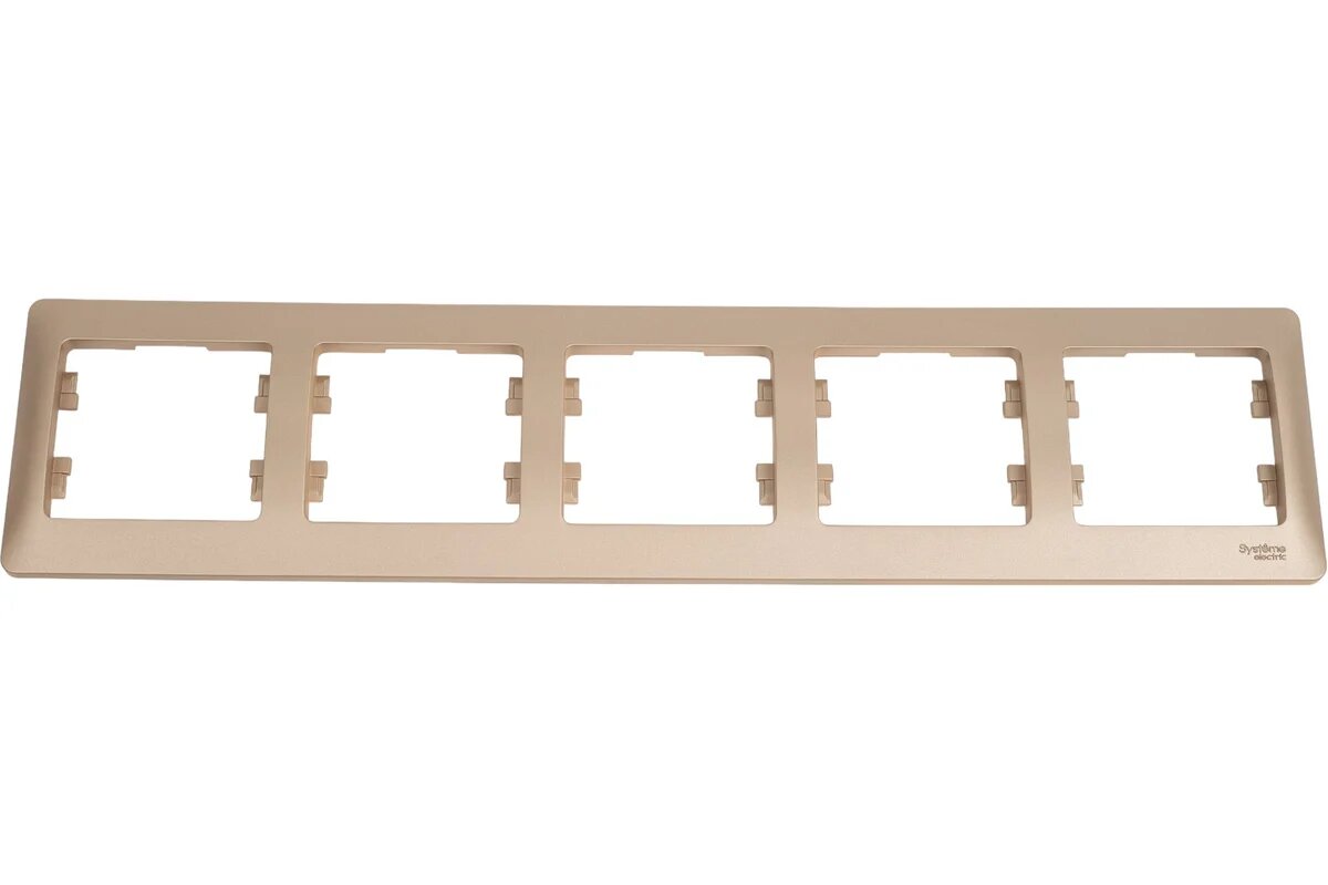 Рамка пятерная горизонтальная 5 постов Титан Schneider Electric Glossa GSL000405