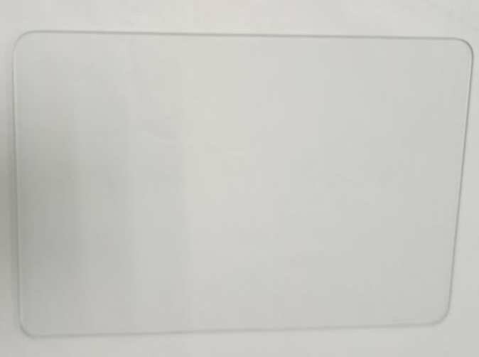 Внутреннее стекло духовки DE LUXE 5040, 5004 до 2009 г. 380 x 277 мм закругление