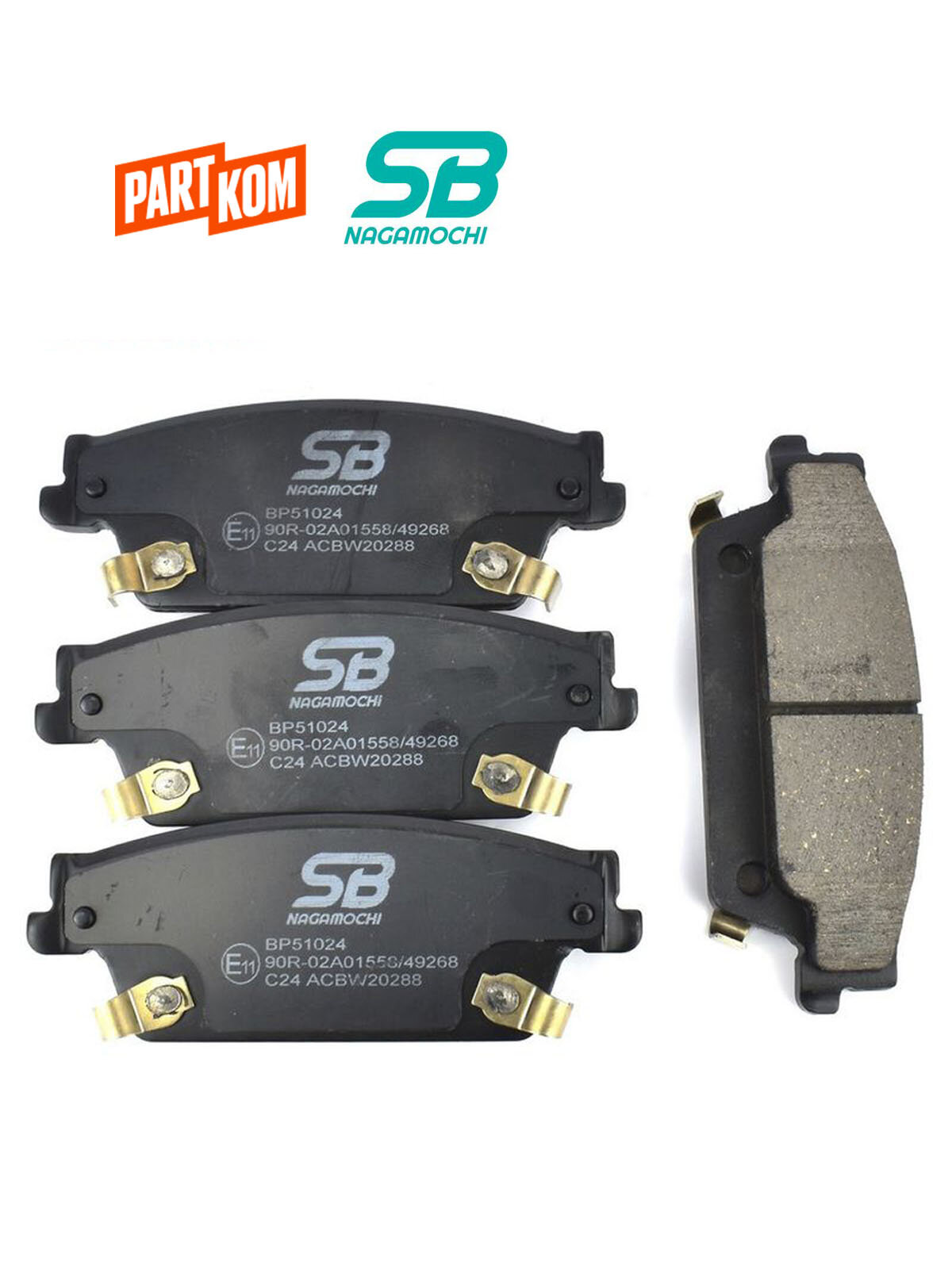 Колодки тормозные дисковые задние для а/м CADILLAC (GM) SRX, SB NAGAMOCHI BP51024