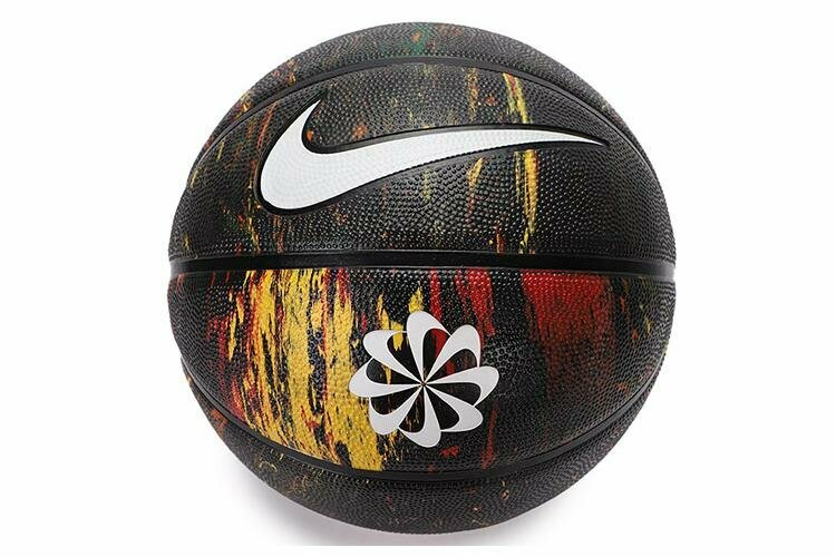 Баскетбольный мяч унисекс Nike резиновый, чёрный, размер 7, тренировочный, 1111201