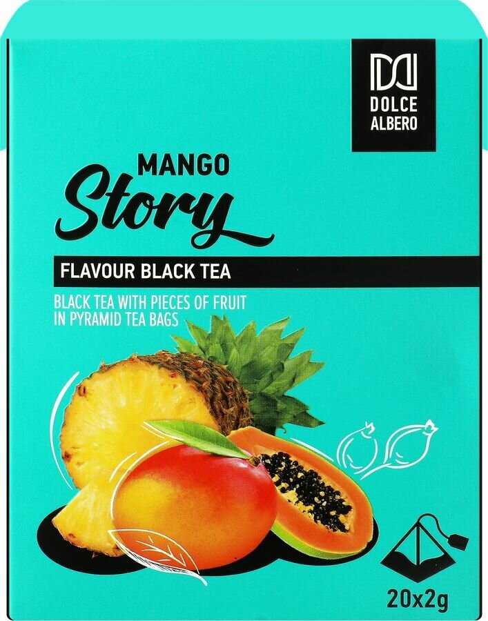 Чай черный Mango story, 20пир x 3 упаковки