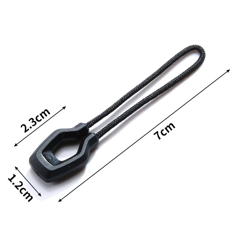 Светящиеся бегунки для молнии Черный, 10PCS, Black