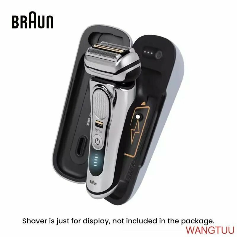 Портативный беспроводной зарядный чехол для бритвы Braun 9585PC, совместимый с моделями Braun series 8 / series 9 / 9Pro