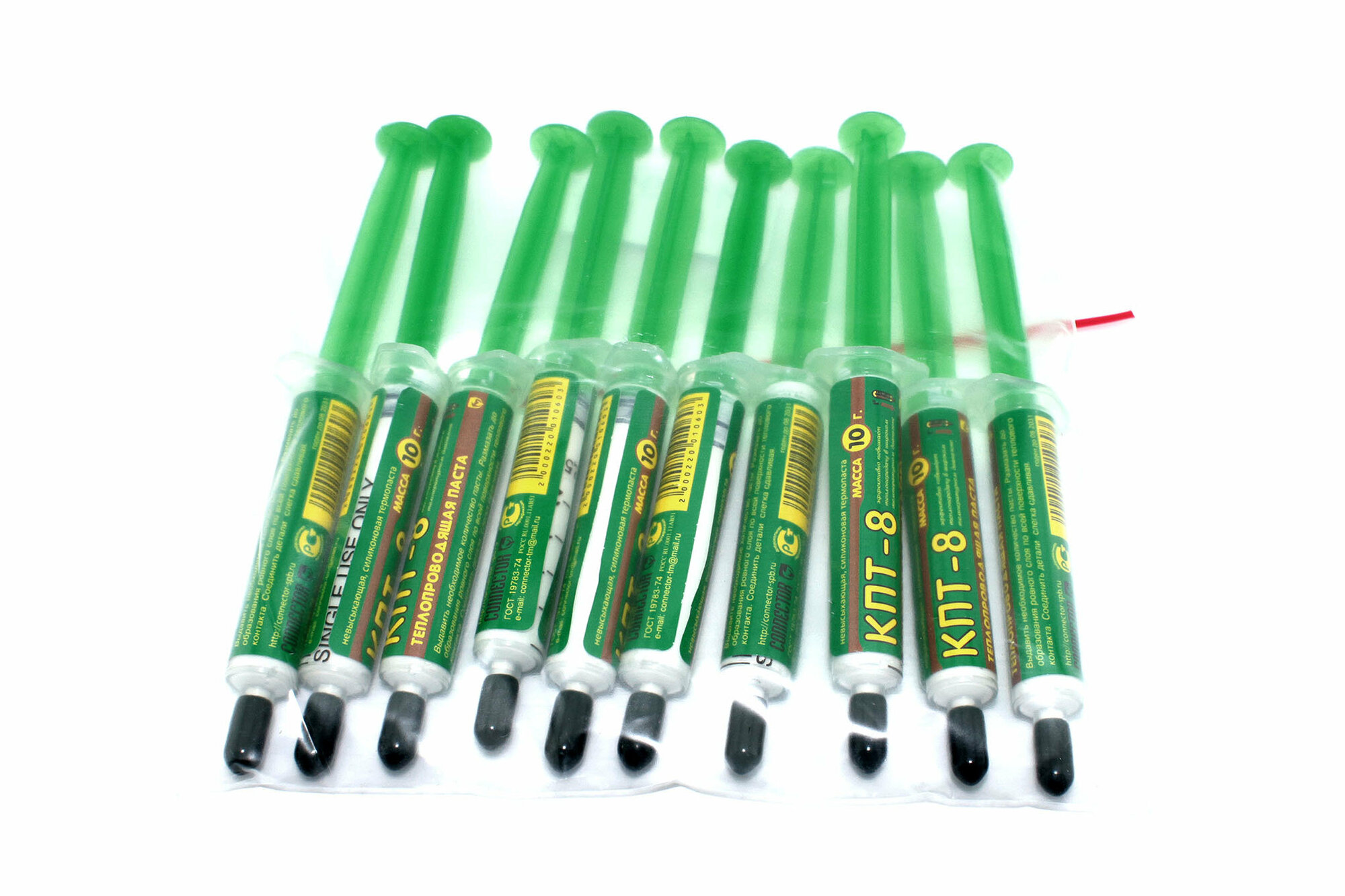 Термопаста КПТ-8 Connector шприц 10гр. 10 шт