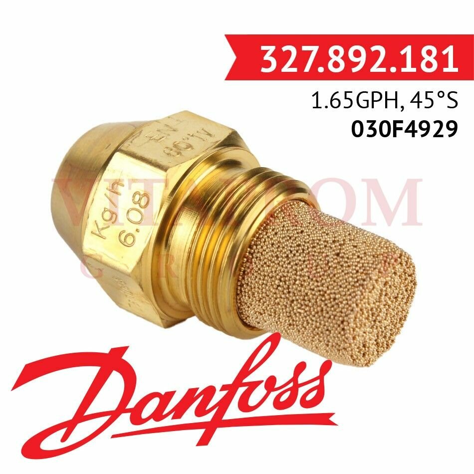 Форсунка Danfoss 1.65GPH, 45S, 030F4929 — фото 1