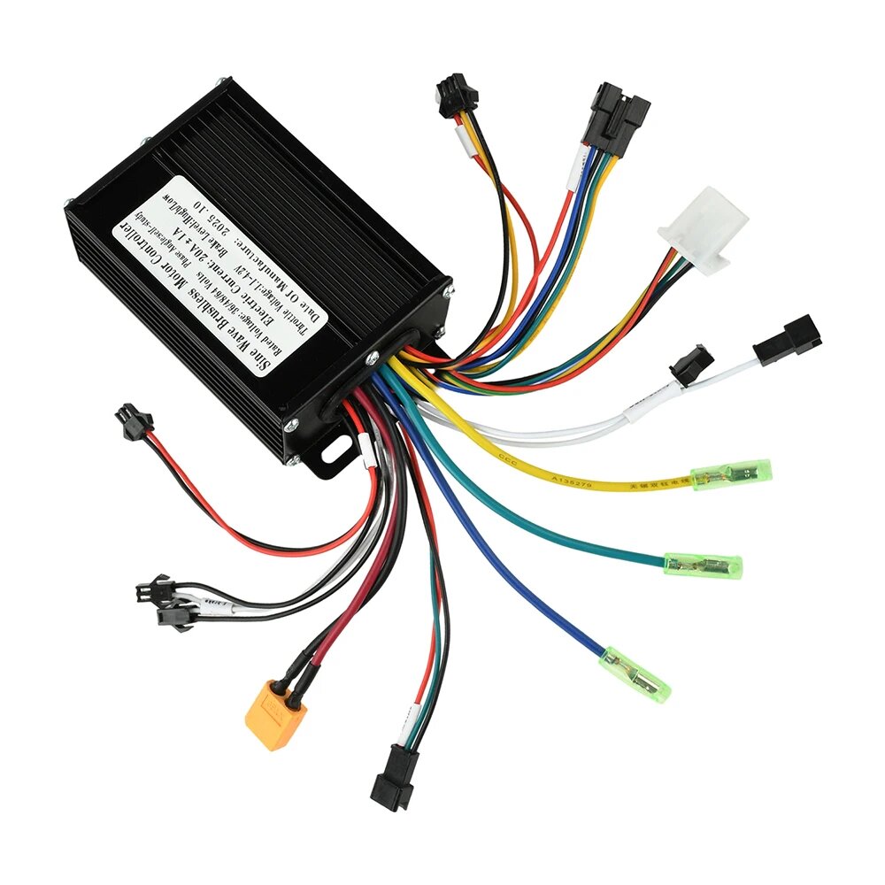Aideepen Black Sine Wave Brushless Motor Controller 36В/48В 20A 350Вт-500Вт для электровелосипеда