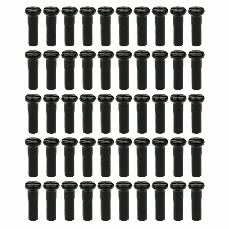 50 шт. латунные ниппели 14G 13G 12G для колес велосипеда, 50шт 14 г черный 14 мм