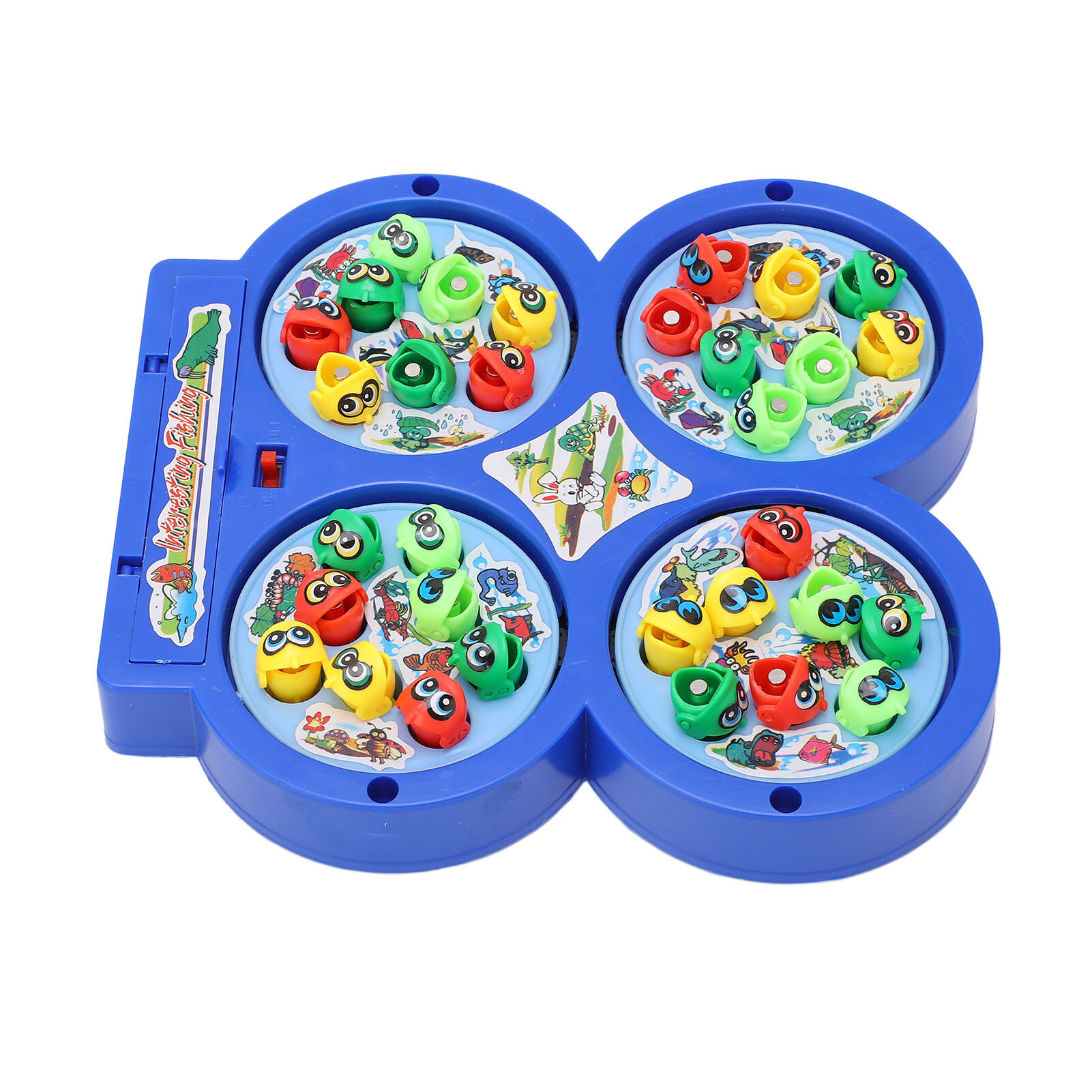 Магнитные электрические игрушки для рыбалки, ретро классическая вращающаяся игровая доска для рыбалки, развивающая чувствительность для детей с музыкой