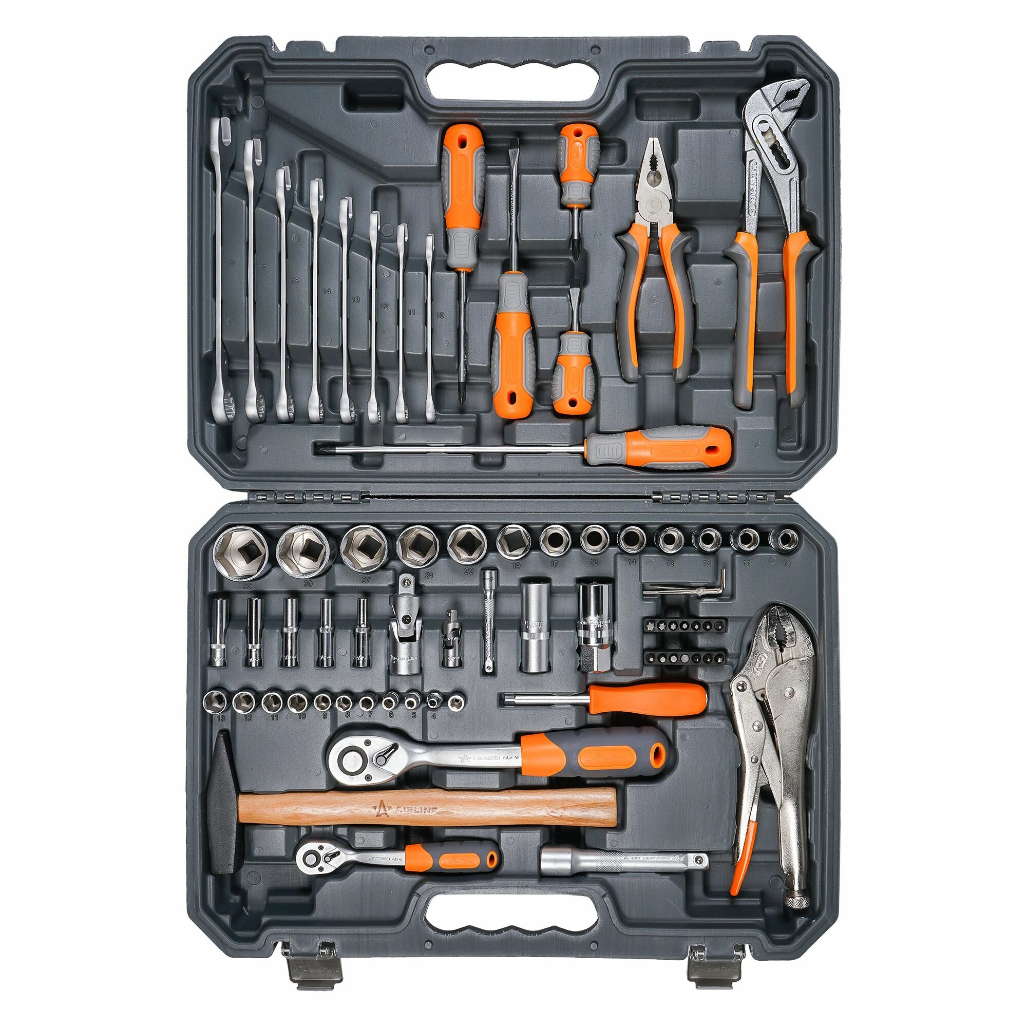 Набор инструментов универсальный 72пр. (головки 1/2", 1/4") кейс