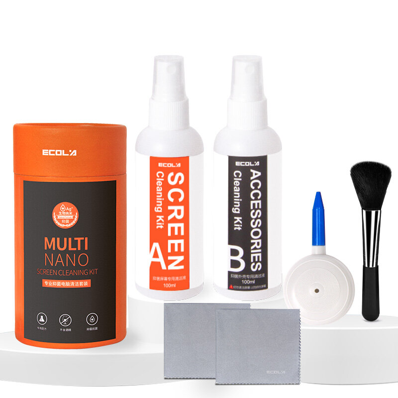 ECOLA Набор средств для чистки компьютера, Professional Cleaning A/B Screen Six-Piece Set CD-EL146