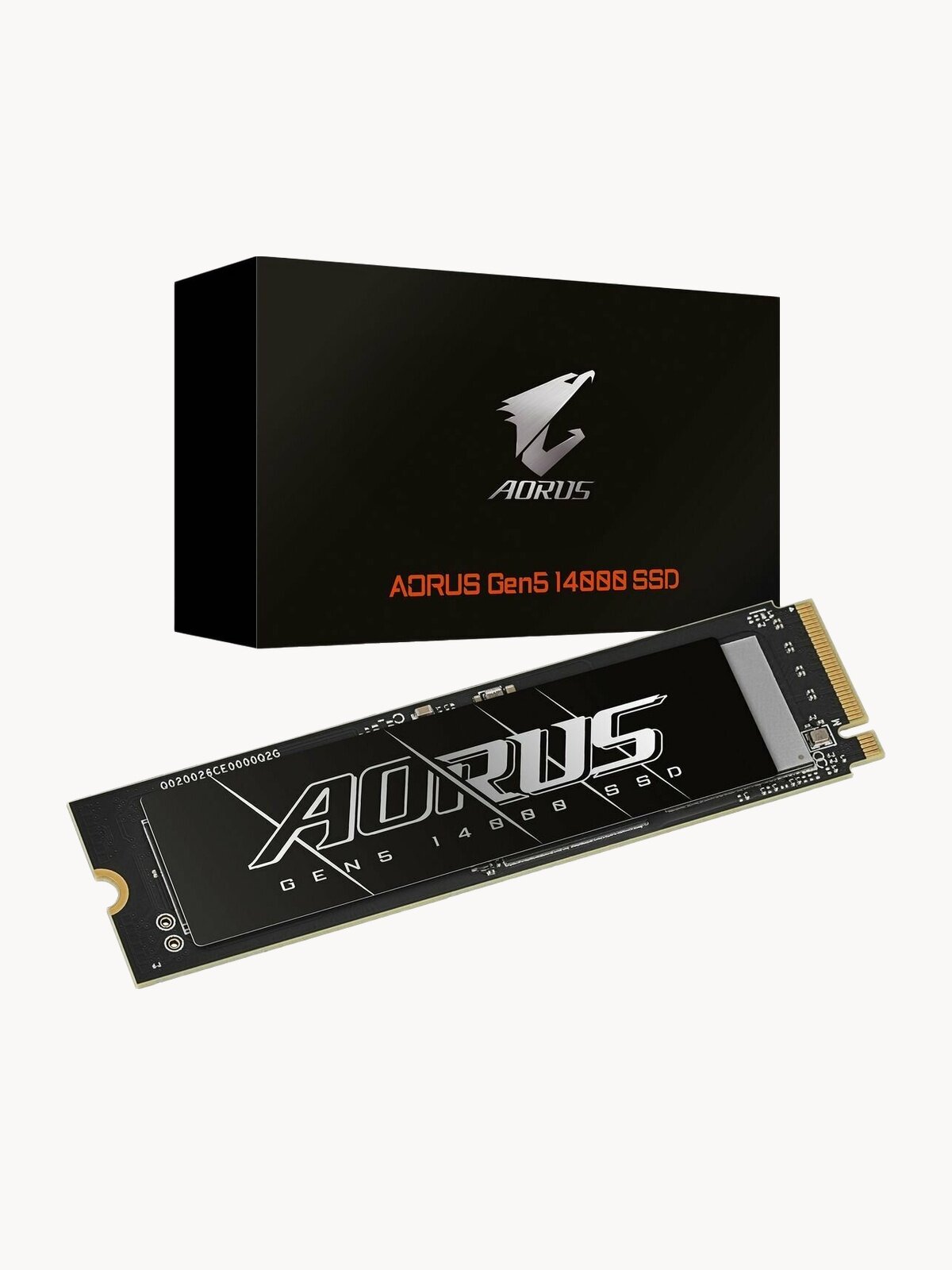 Твердотельный накопитель SSD Gigabyte 1TB M.2 2280 AORUS Gen5 14000 AG514K1TB PCI-Express 5.0x4, NVMe 2.0, 3D TLC NAND, Phison PS5026-E26, TBW 700