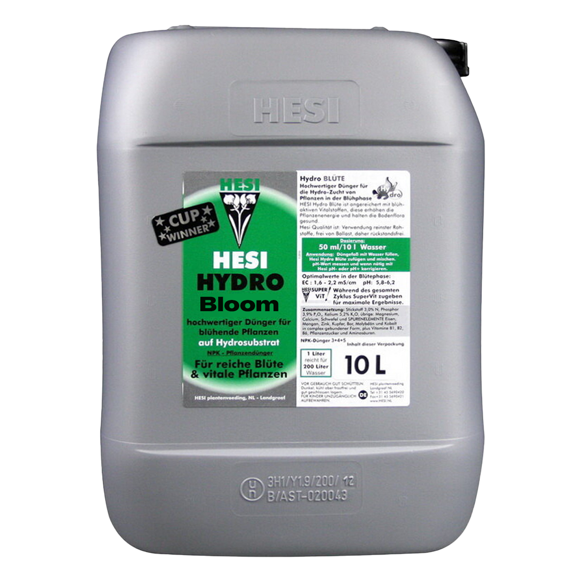 Стимулятор цветения для гидропоники / Hydro Bloom, 10 л / HESI