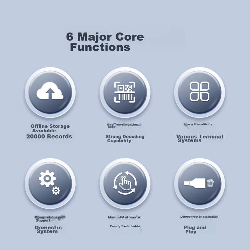 Comet Barcode Scanner, Wireless Barcode Scanner, Warehouse Logistics Cashier, Express Delivery Product Inventory Barcode Scanner, QR Code Screen Code Scanner EW-2200