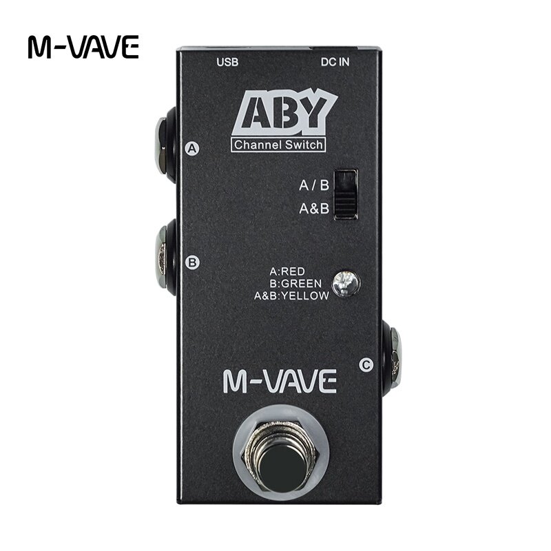 M-VAVE ABY BOX Электрическая гитара педаль инструмент универсальный двусторонний выбор линии для инструментов