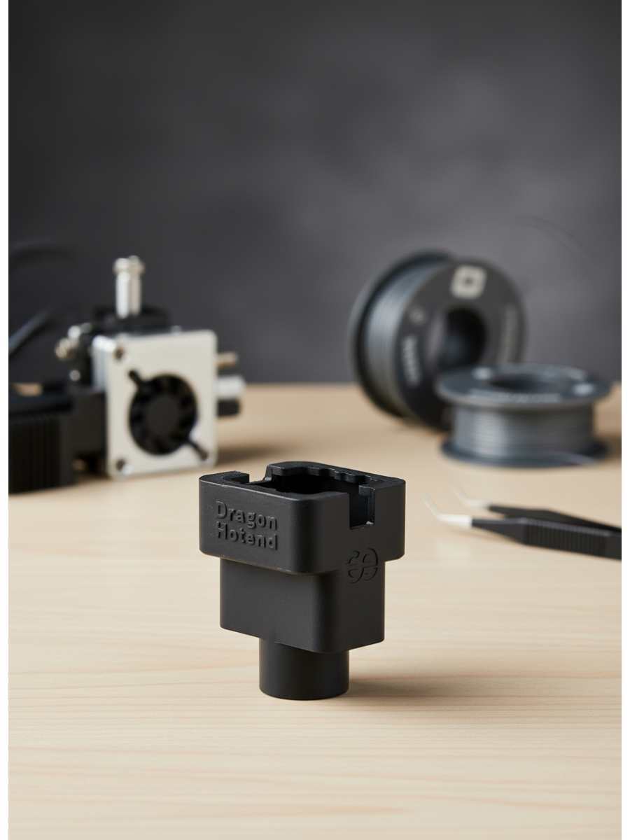 Силиконовый носок для экструдеров Phaetus Dragon UHF, чехол, теплоизоляция хотенда для 3D принтера, черная