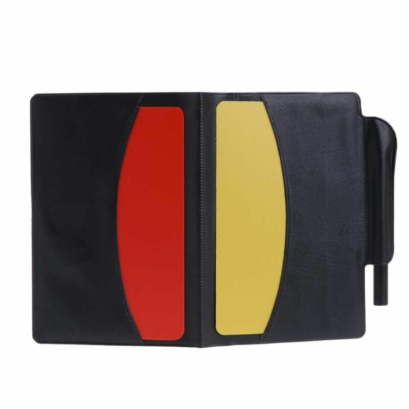 Футбольный блокнот судьи с карточками