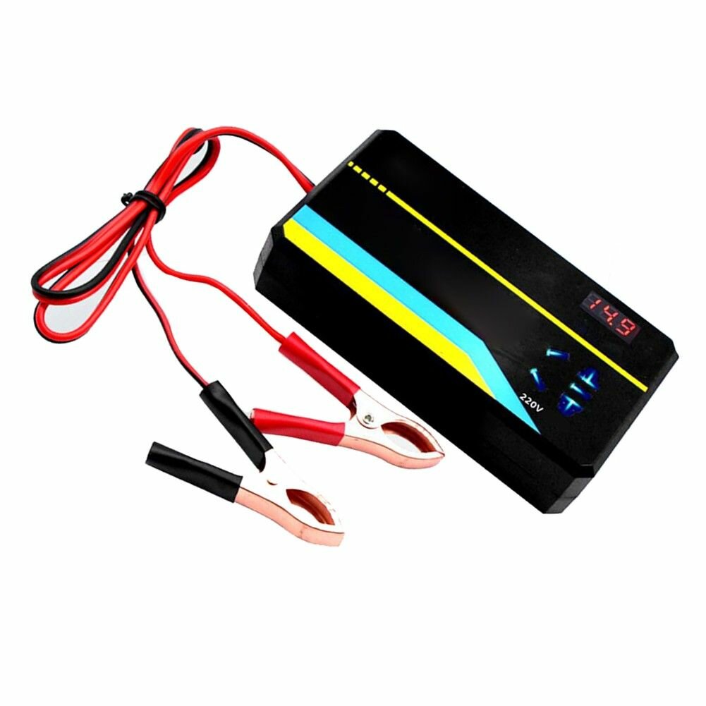 Преобразователь питания (инвертор) для автомобиля 12/24 В → 220 В, 200 Вт, черный, ABS, прямая установка