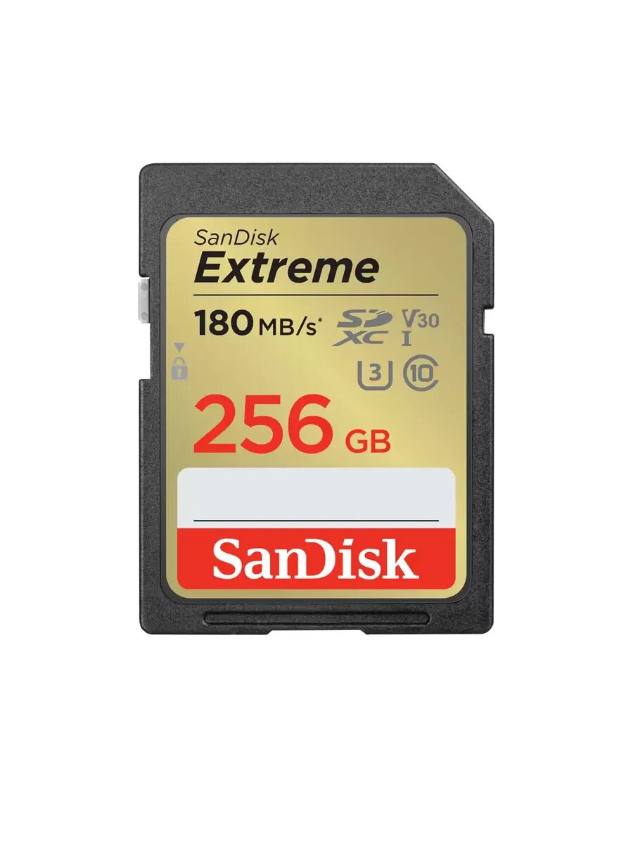 Карта памяти SanDisk Extreme SD UHS I Card for 4K Video, ударопрочная