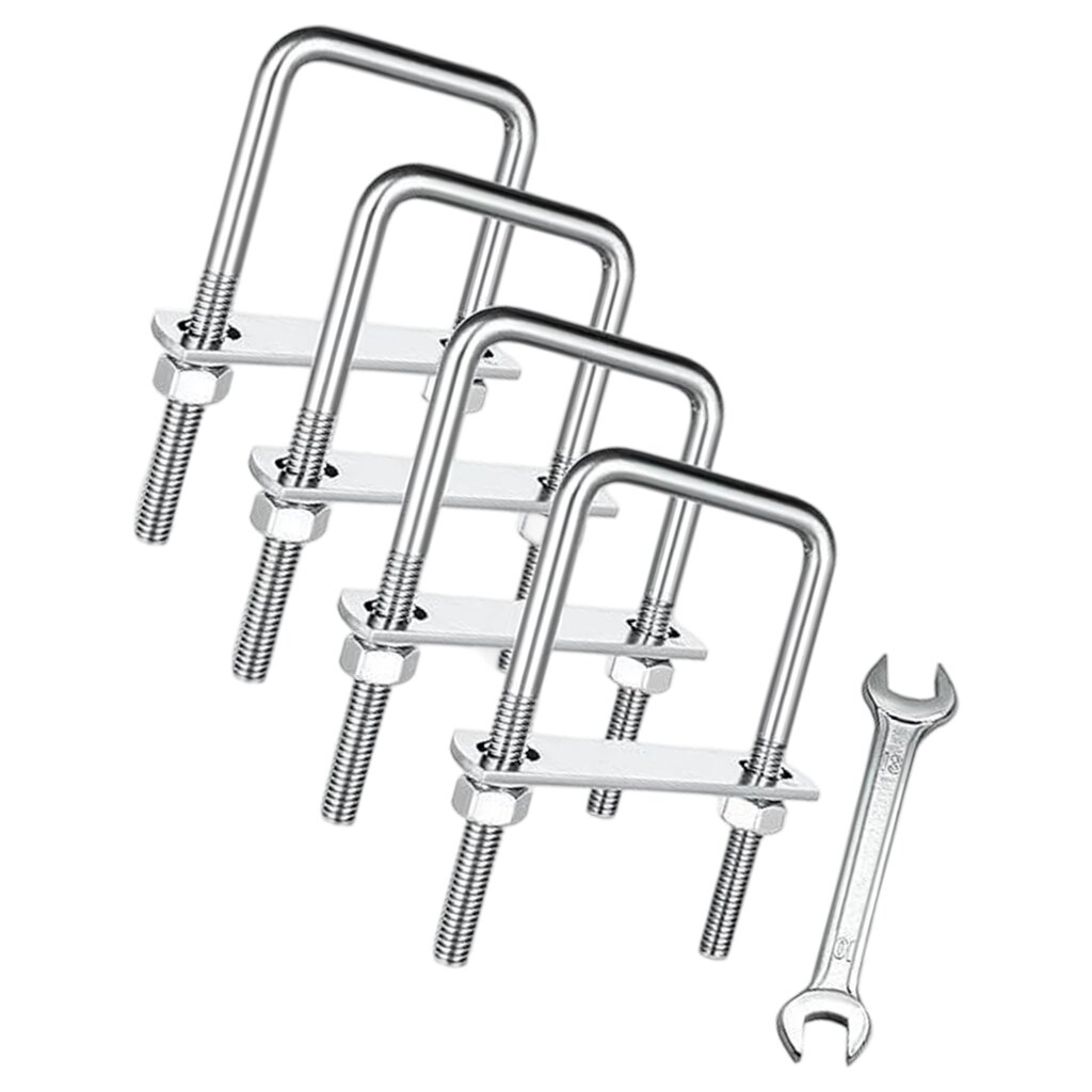 Прочная Коллекция Оборудования Из Углеродистой Стали с Квадратными U-образными Зажимами 8 мм с Рамными Пластинами