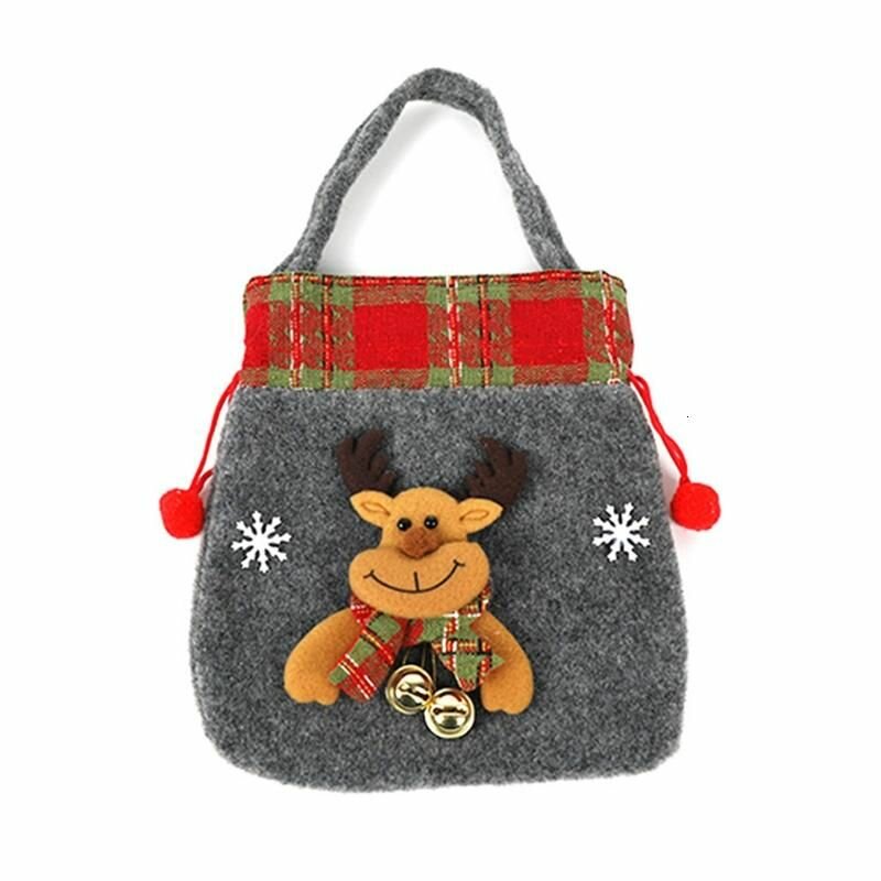 Рождественский Детский Подарочный пакет С Конфетами Apple Bag-Elk