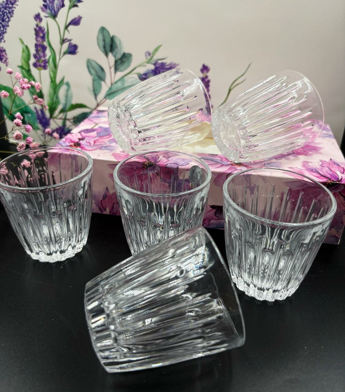 Набор рюмок для водки хрустальные 6 шт 50 мл