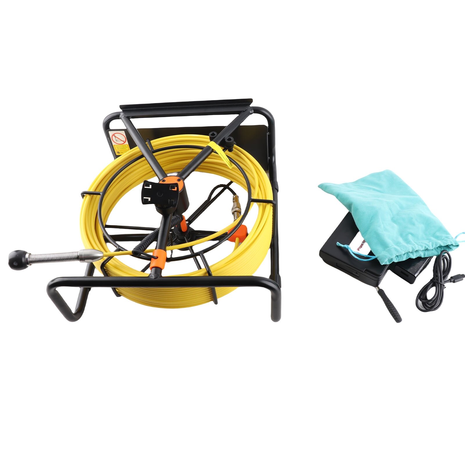 4,3 дюйма камера проверки труб с 6 светодиодными светильниками IP68 водонепроницаемый сантехник камера эндоскопа 100–240VEU 20 м / 21,9 -летняя