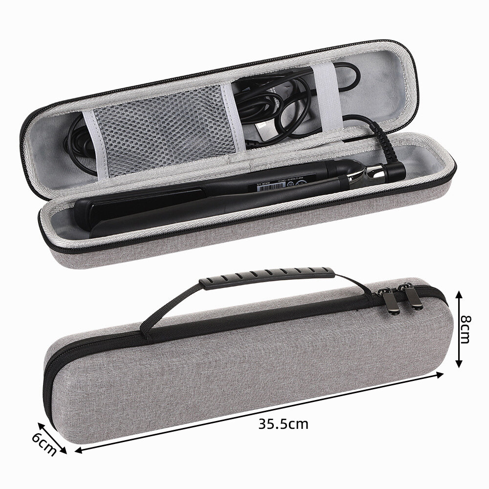 Жесткий водонепроницаемый и ударопрочный чехол для выпрямителя волос, коробка для хранения, портативный EVA чехол для укладки волос