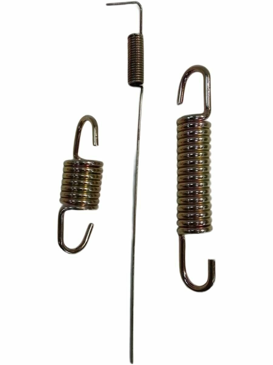 Пружины мопед Альфа 3 шт (подножка, ножка тормоза, лягушка тормоза)