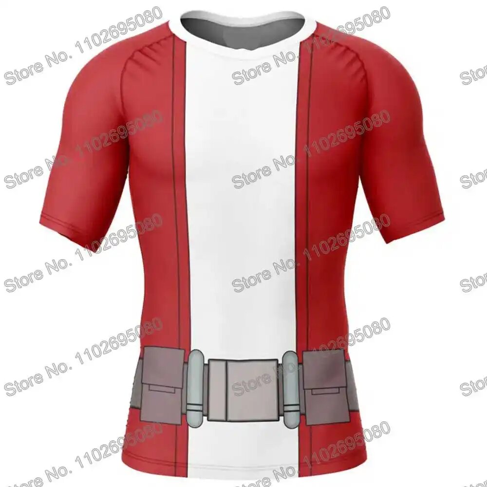 Invincible 4 Рашгард из Stretch & Spandex для мужчин Красный, S, 6