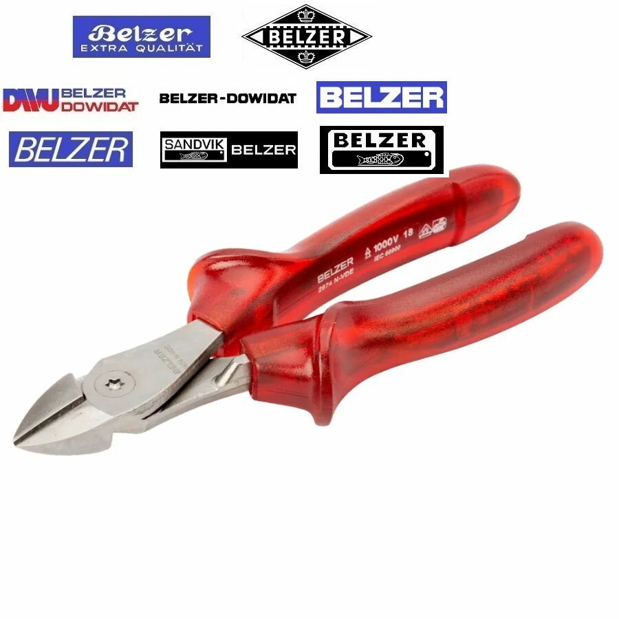 Кусачки диагональные силовые 160 мм BAHCO/BELZER 2674 NVDE