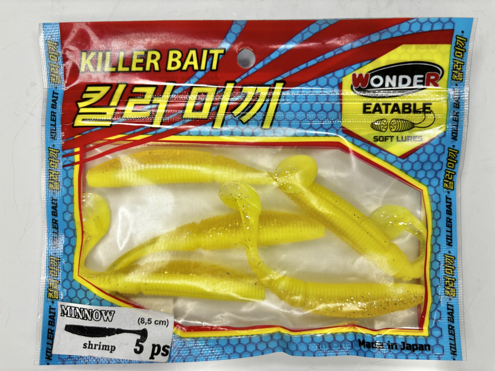 Приманка силиконовая Wonder Killer Bait Minnow 8.5см. 5шт. №D012