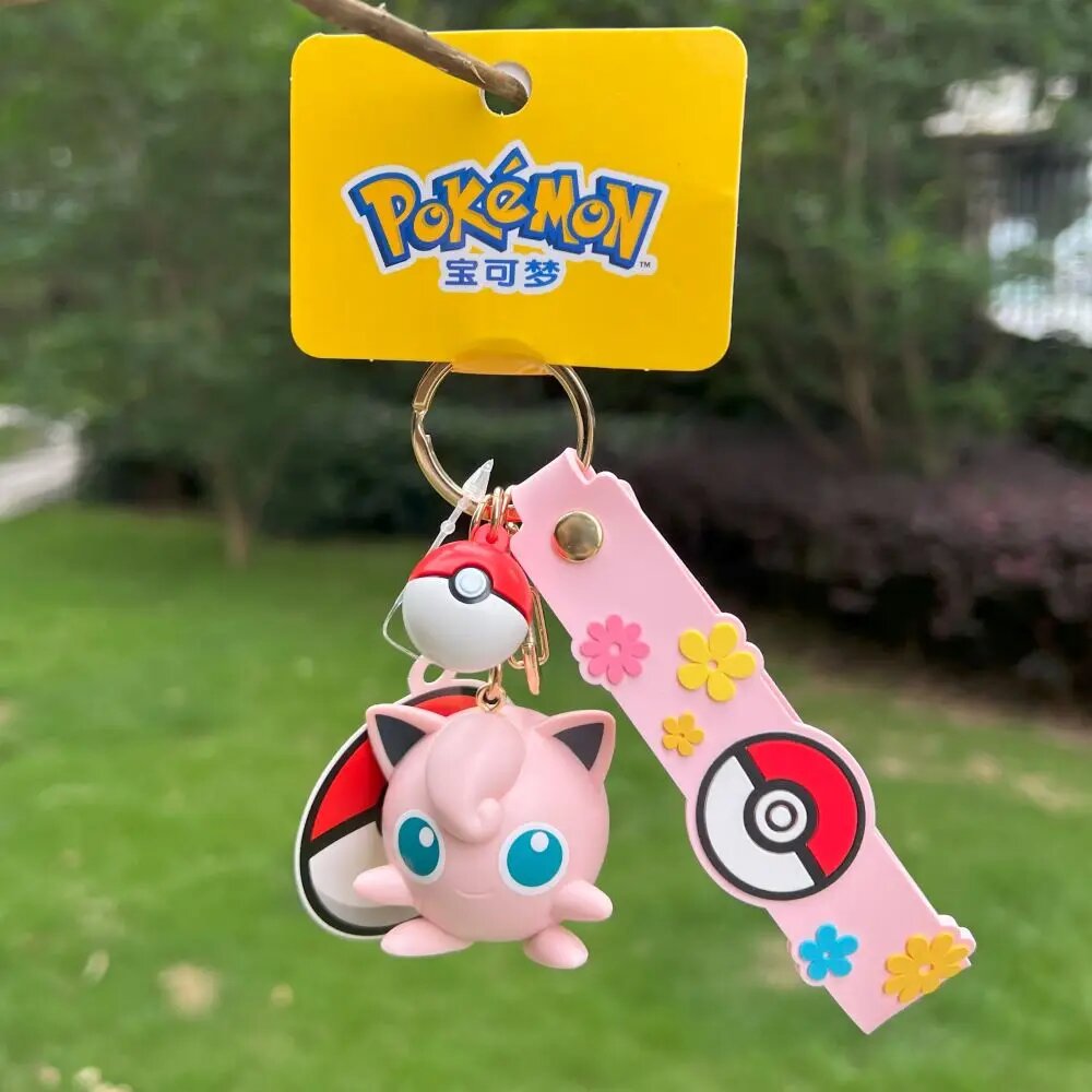Брелок с покемоном, Пикачу, гэнгар, джигги-паф, Meowth Plusle Minun, подвеска, Аниме фигурки, ПВХ игрушки, кукла в подарок